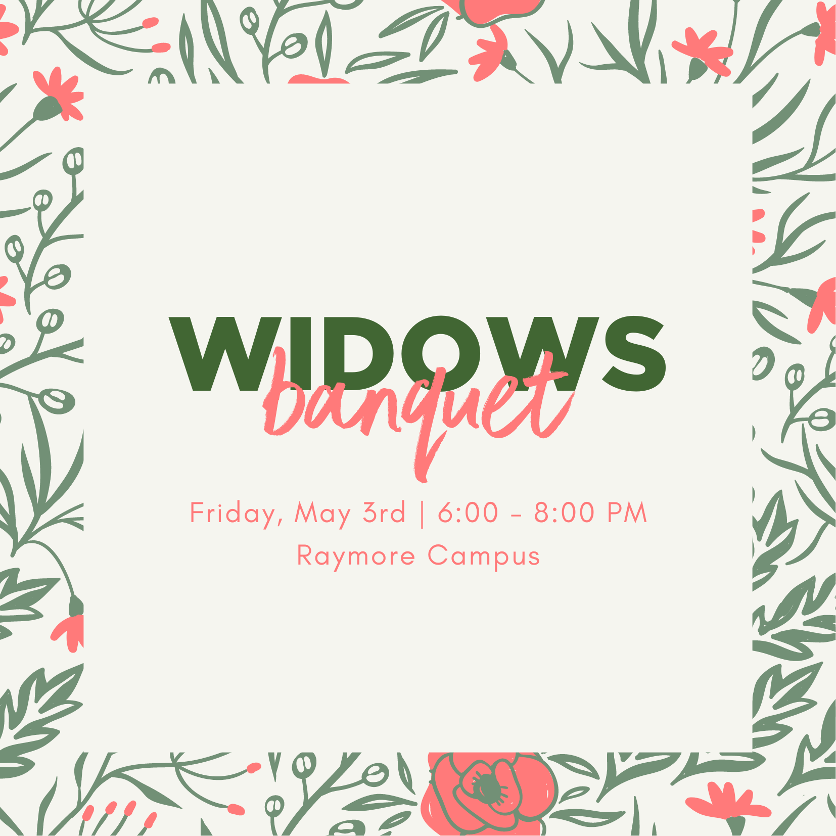 Widows & Widowers Banquet - Fellowship Church